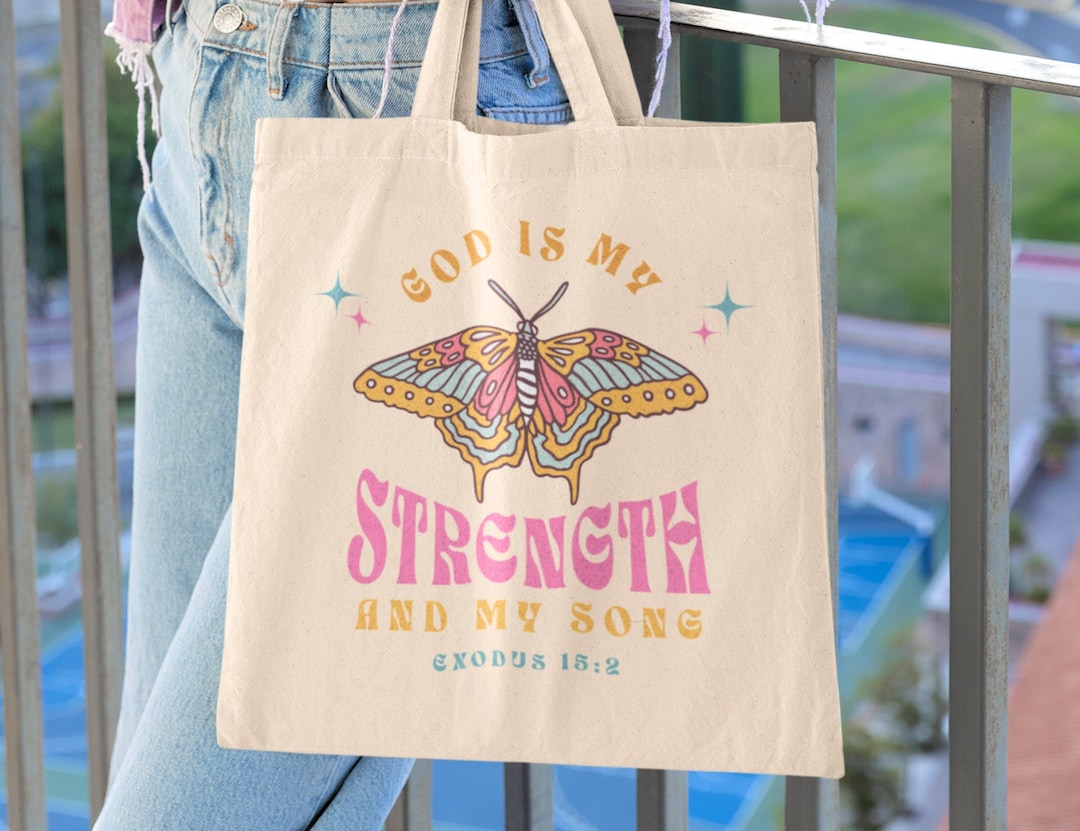 Christian Tote Bag Faith Over Fear Christian Tote Bags Jesus Tote Bag ...