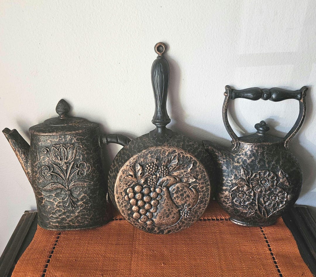 Vintage 60s 70s MCM Homco Kitchen Trio Set Wall Art Decor - Etsy