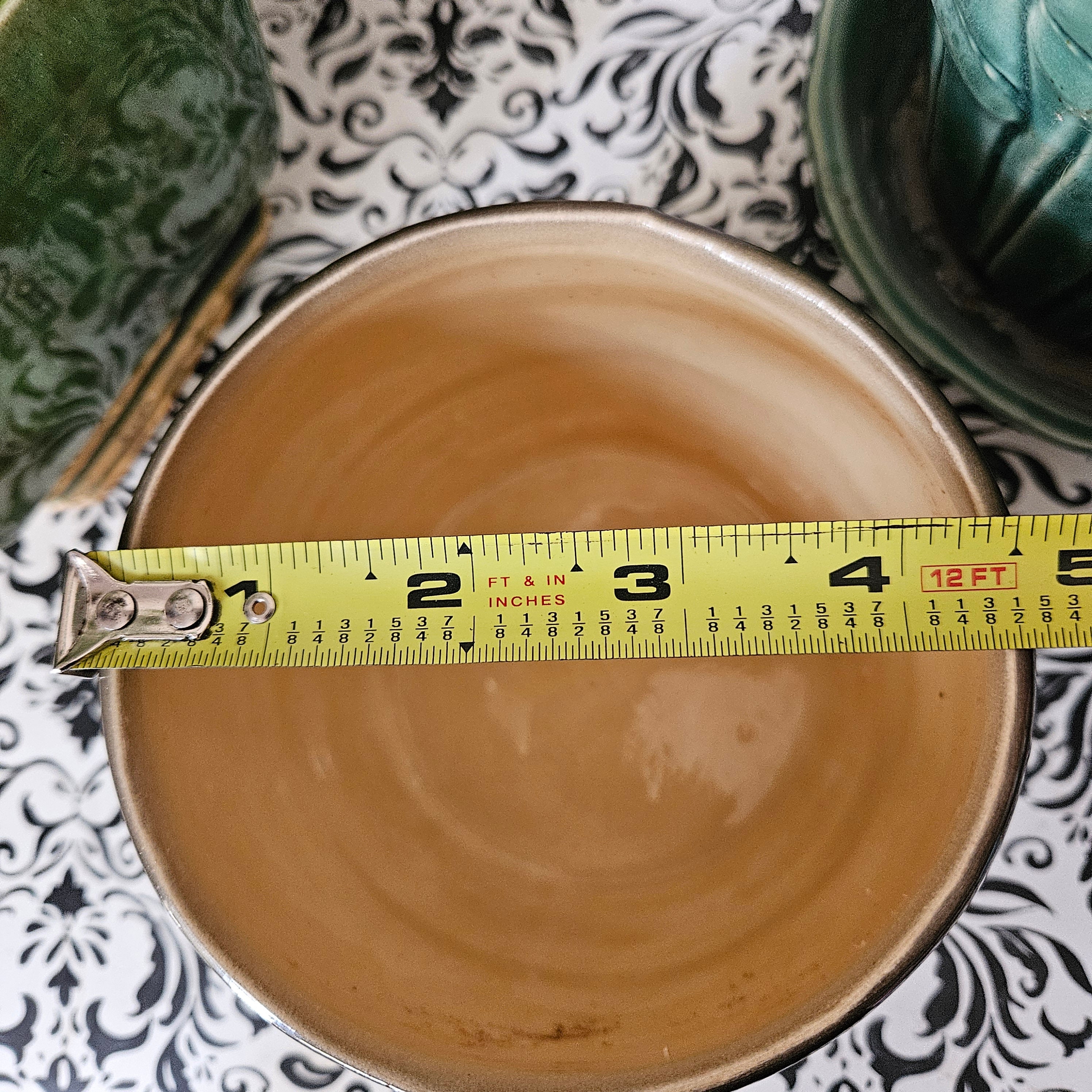 Vintage 60s 70s MCM Pottery Barrel Planter Bowl Catchall Decor Kitsch ...