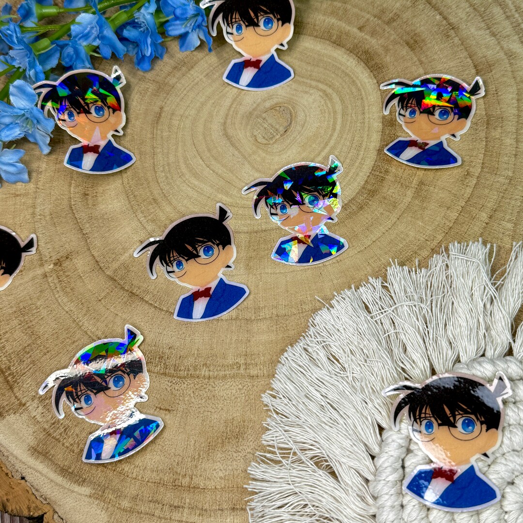 Sticker »conan« | Detective Conan | Stickers | Holo Stickers - Etsy