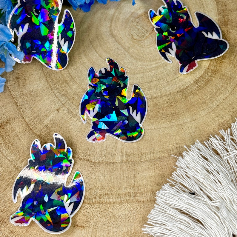Sticker toothless How to Train Your Dragon Stickers Holo Stickers - Etsy
