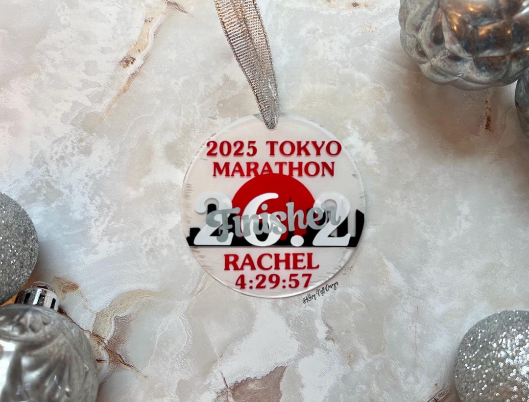 2025 Tokyo Marathon Keepsake Acrylic Ornament | Personalized Runner ...