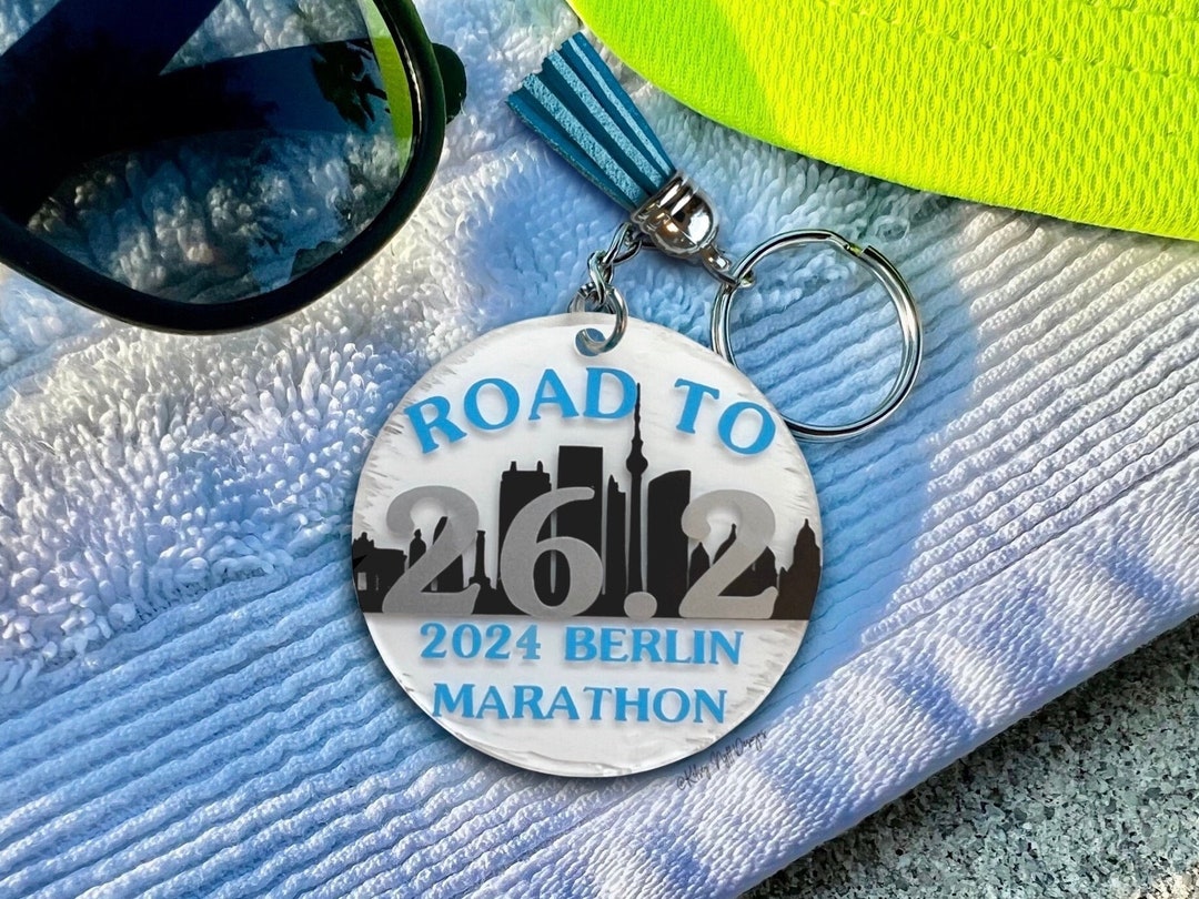 Training for 2026 Berlin Marathon -acrylic Keychain | Personalized ...