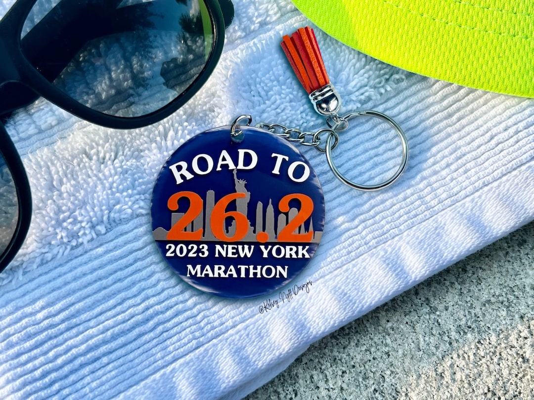 Training for 2024 New York City Marathon Acrylic Keychain Personalized ...