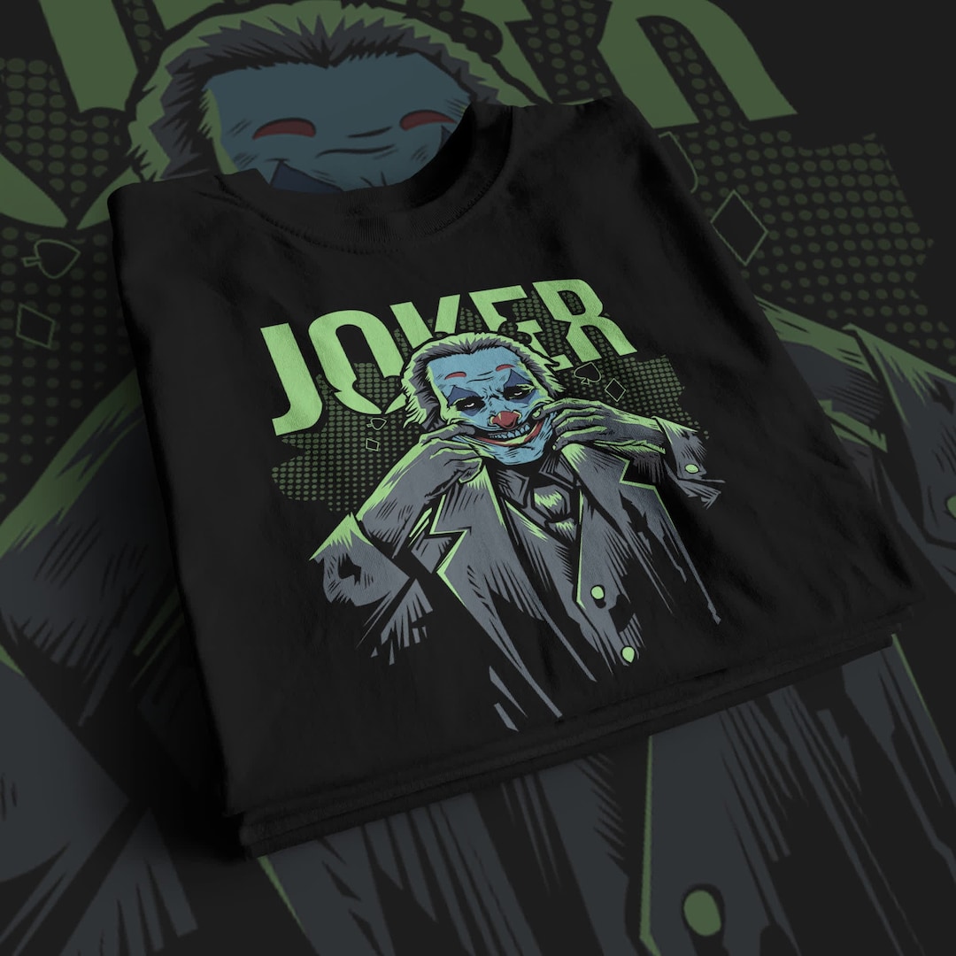 Joker T-shirt, Joker Character Shirt, Put on A Happy Face, Casual Streetwear, Unisex Shirt ...