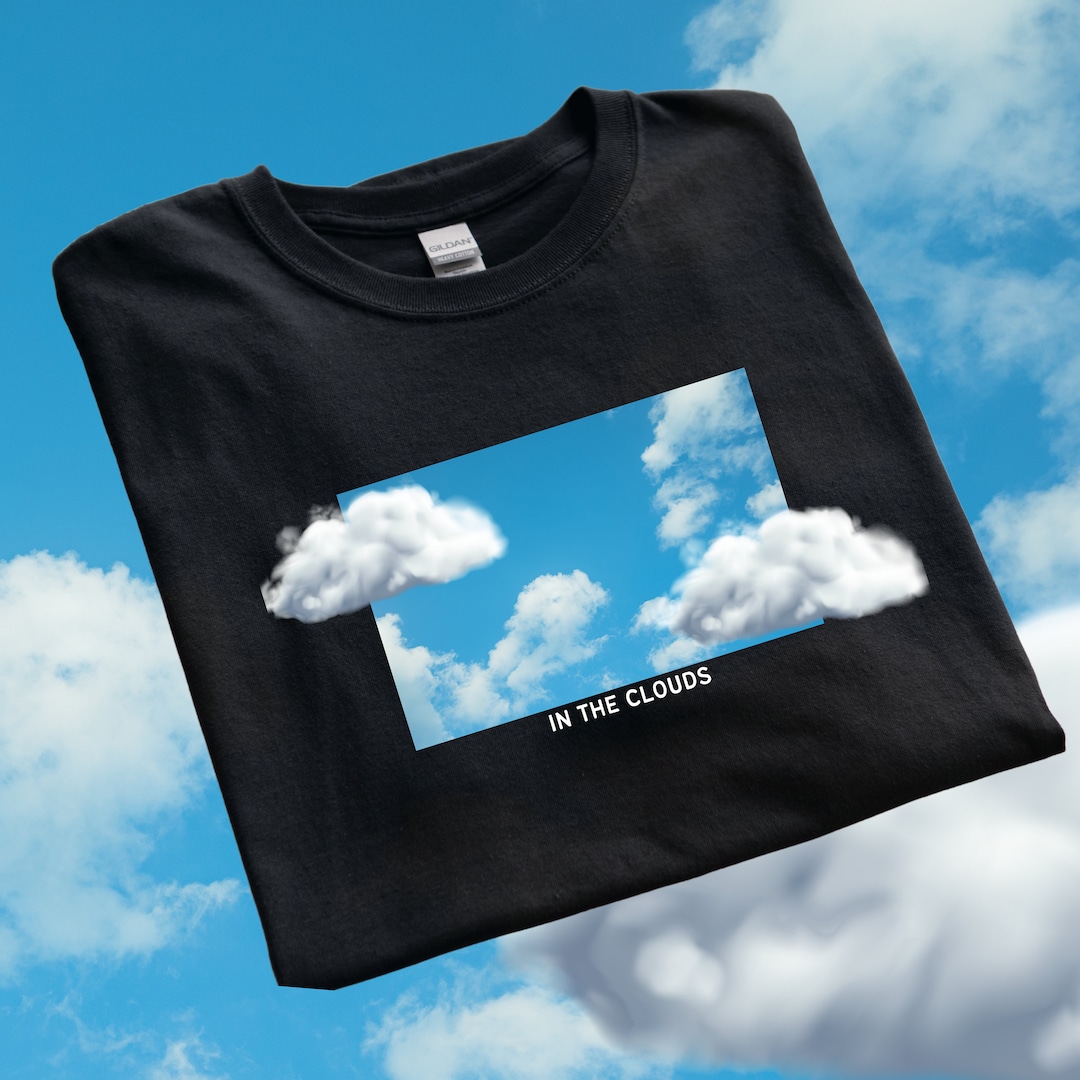 In the Clouds Tee + Simple Unisex Tee + Cool Clouds Design + Awesome Gift + Everyday Street Wear ...