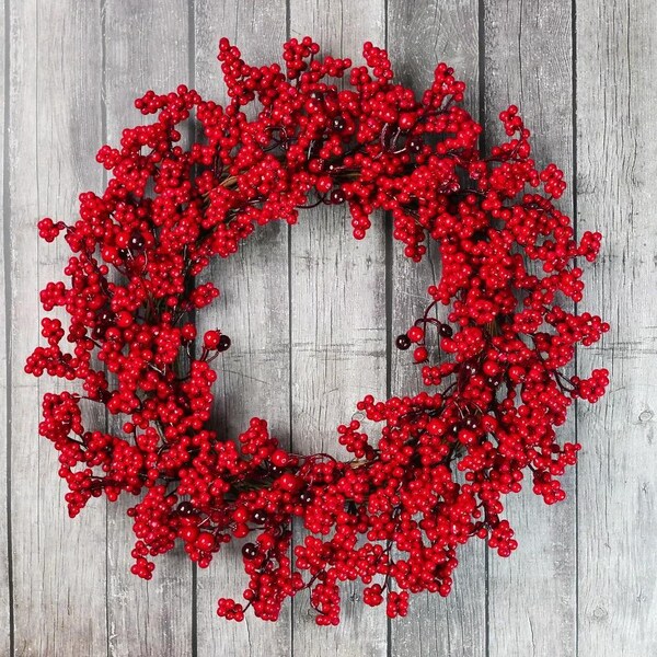 Red Berry Wreath - Etsy
