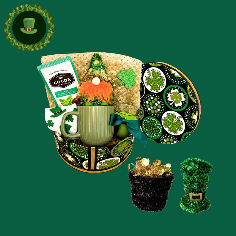 Irish Gift Box, Celtic Box, Gaelic Gifts, Shamrock Box, Birthday Gift ...