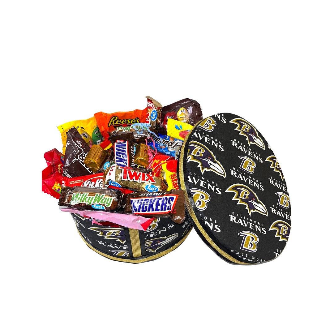 Baltimore Ravens Box, Ravens Box, NFL Box, Football Box, Sports Box, Tailgate Box, Candy Box ...