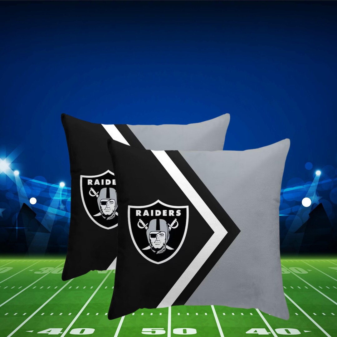 Las Vegas Raiders Pillow Covers, Raiders Football, Sports Team Decor ...