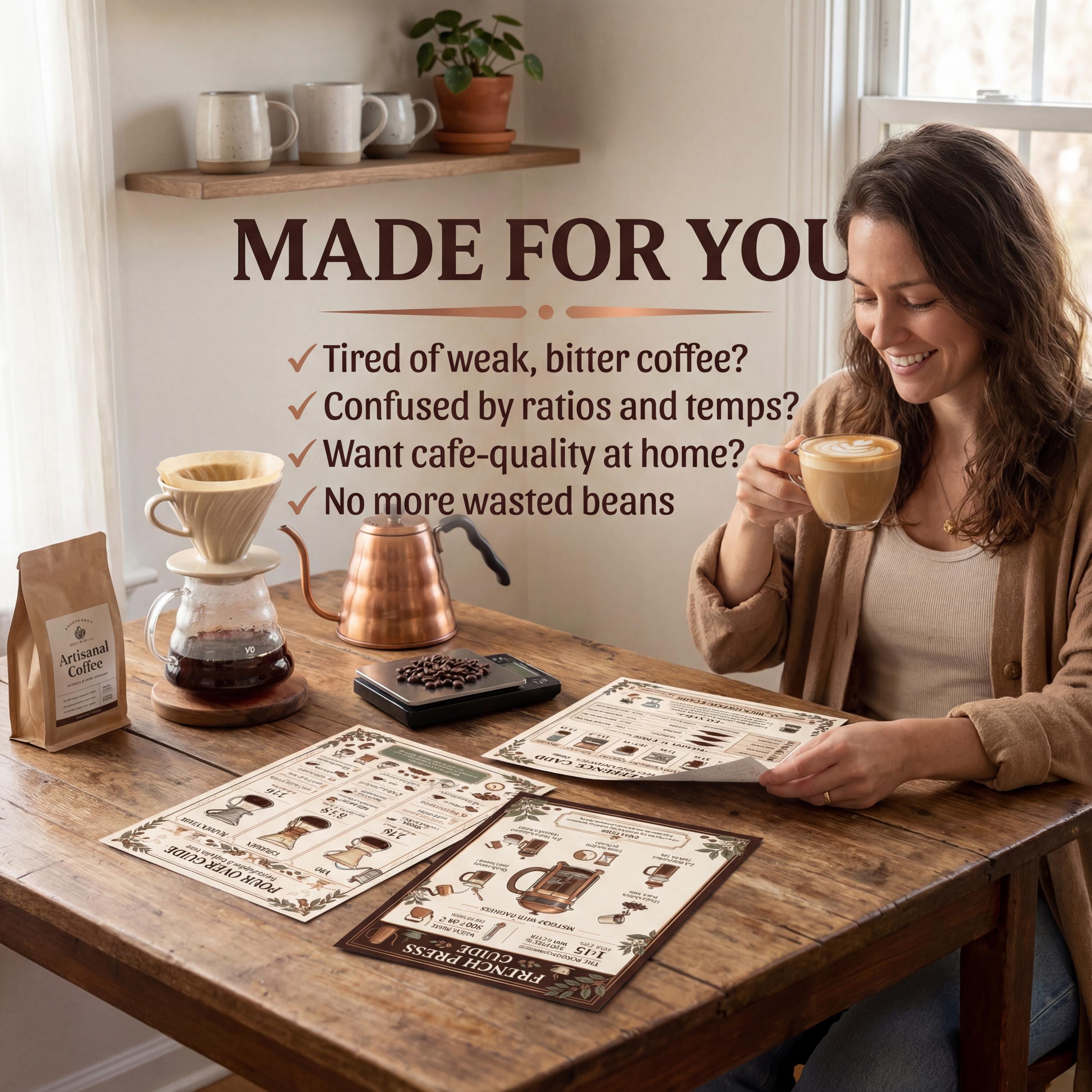 Coffee Brewing Charts | Barista Guide, Ratios & Grind Sizes (PDF ...