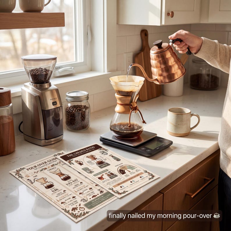 Coffee Brewing Charts | Barista Guide, Ratios & Grind Sizes (PDF ...