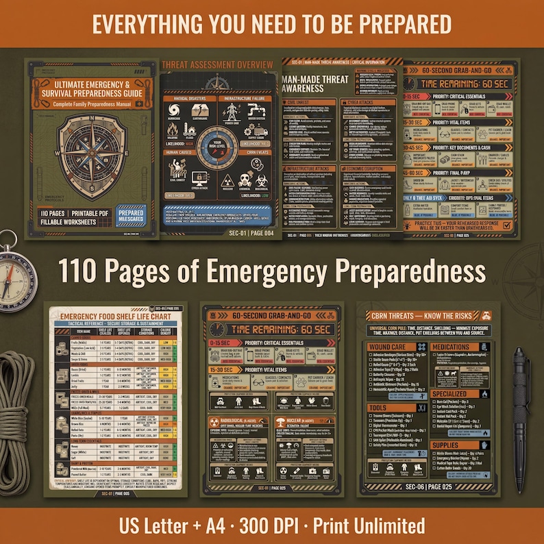 World War III Emergency Preparedness Guide | 110-page Survival Binder ...