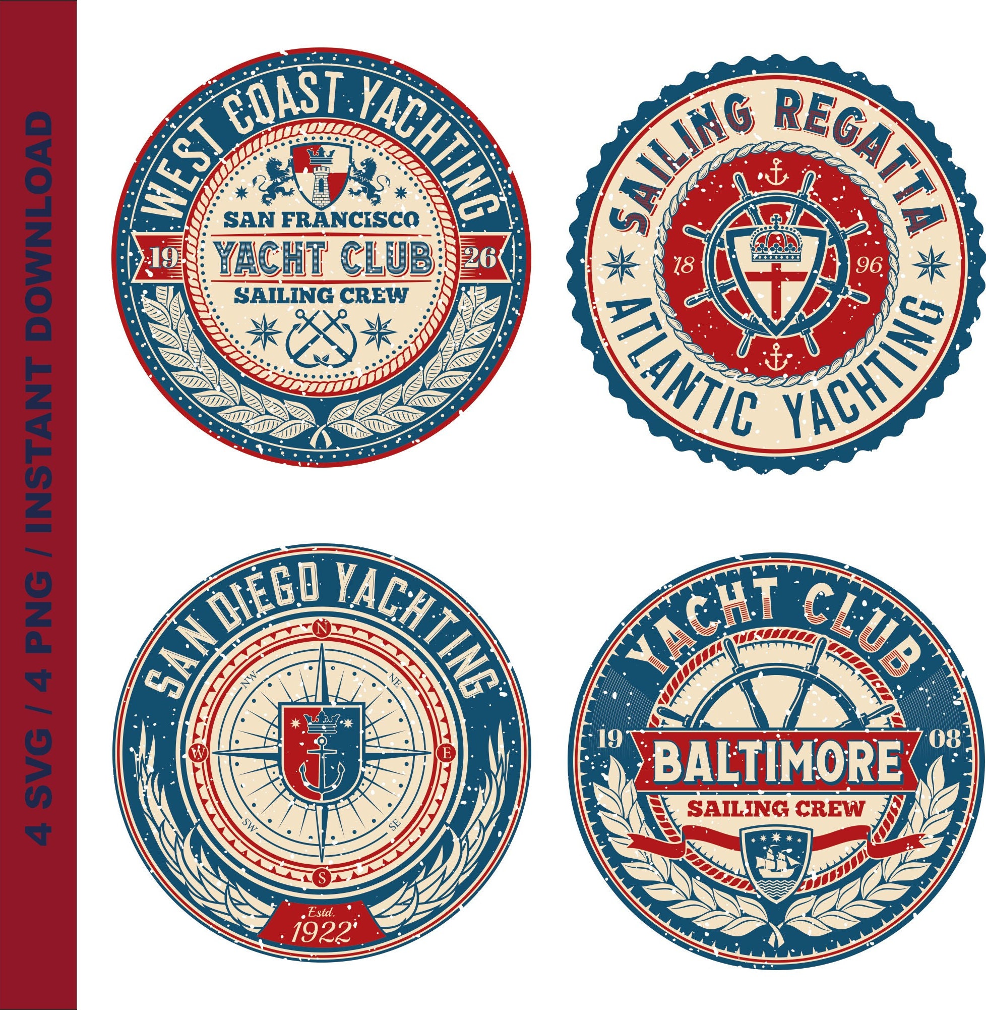 Yacht Patches, Yacht Clipart, Yacht Sublimation, Yacht Traveler Sticker ...