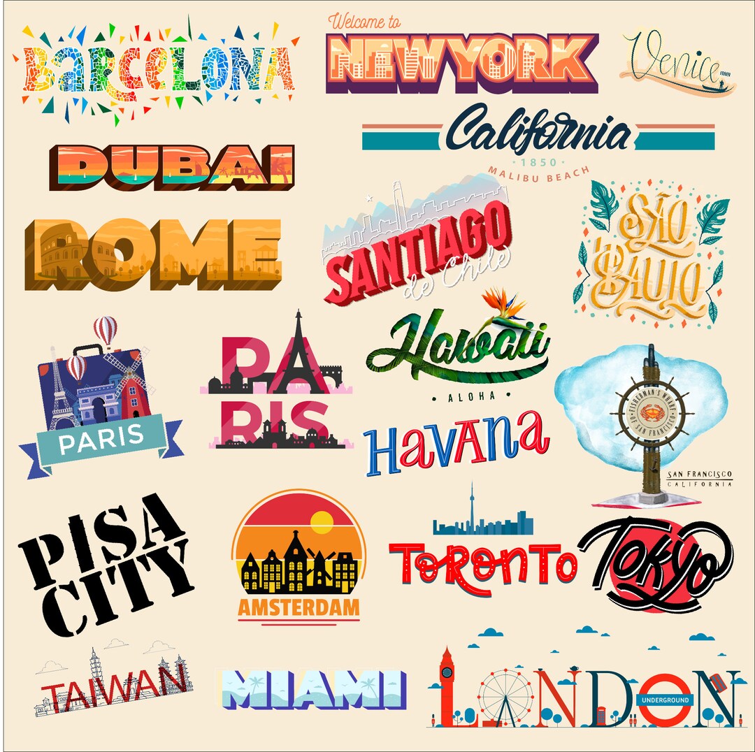 City SVG, City Icon, City Silhouette.. 20 Designs SVG & PNG 300ppi ...