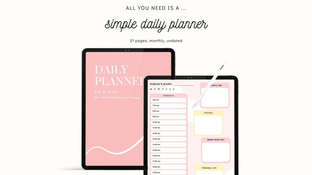 SIMPLE Digital Planner, Goodnotes Planner, iPad Planner, Notability ...