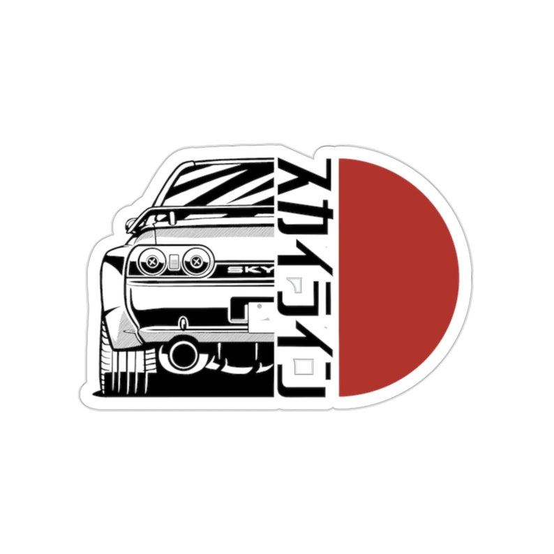 R32 Skyline Die-cut Stickers - Etsy