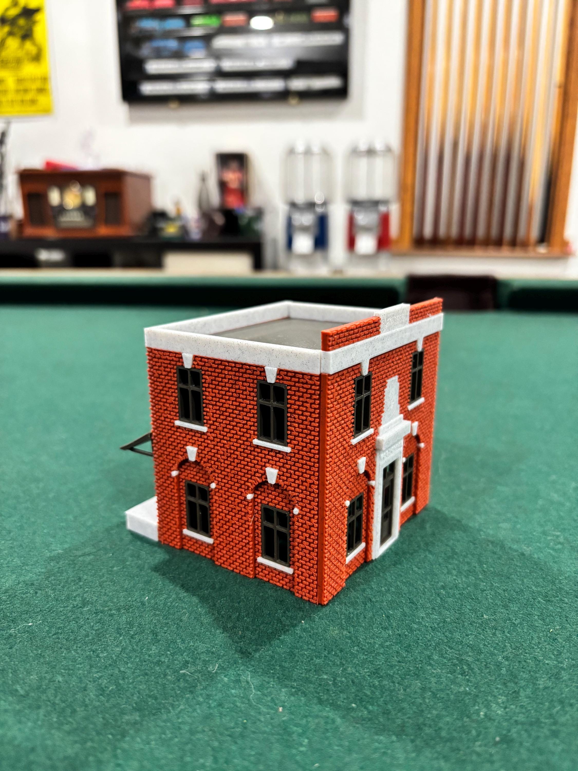 Old-style Post Office Building – 3D Printed Model Railroad Structure (N ...