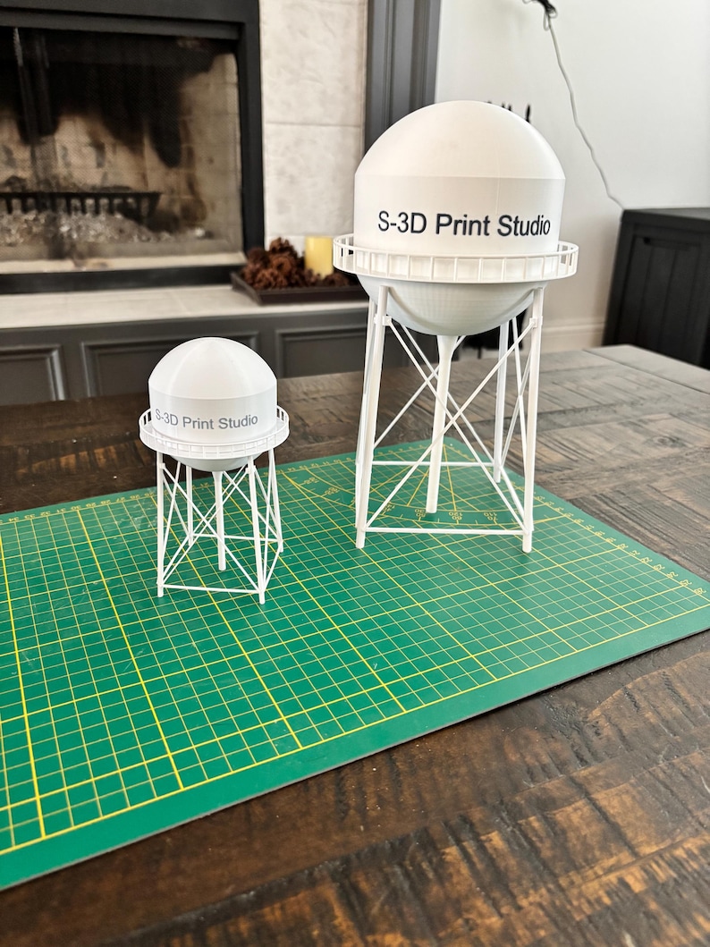 3D Printed Model Train Water Tower Kit: N, HO, OO, S, O & G Scales - Etsy