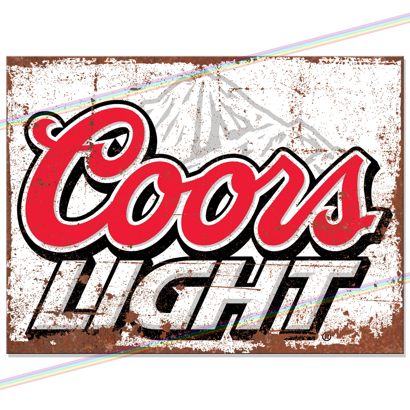 Vintage Retro Plaque COORS LIGHT Pub Shed Bar Kitchen Man Cave Gift ...