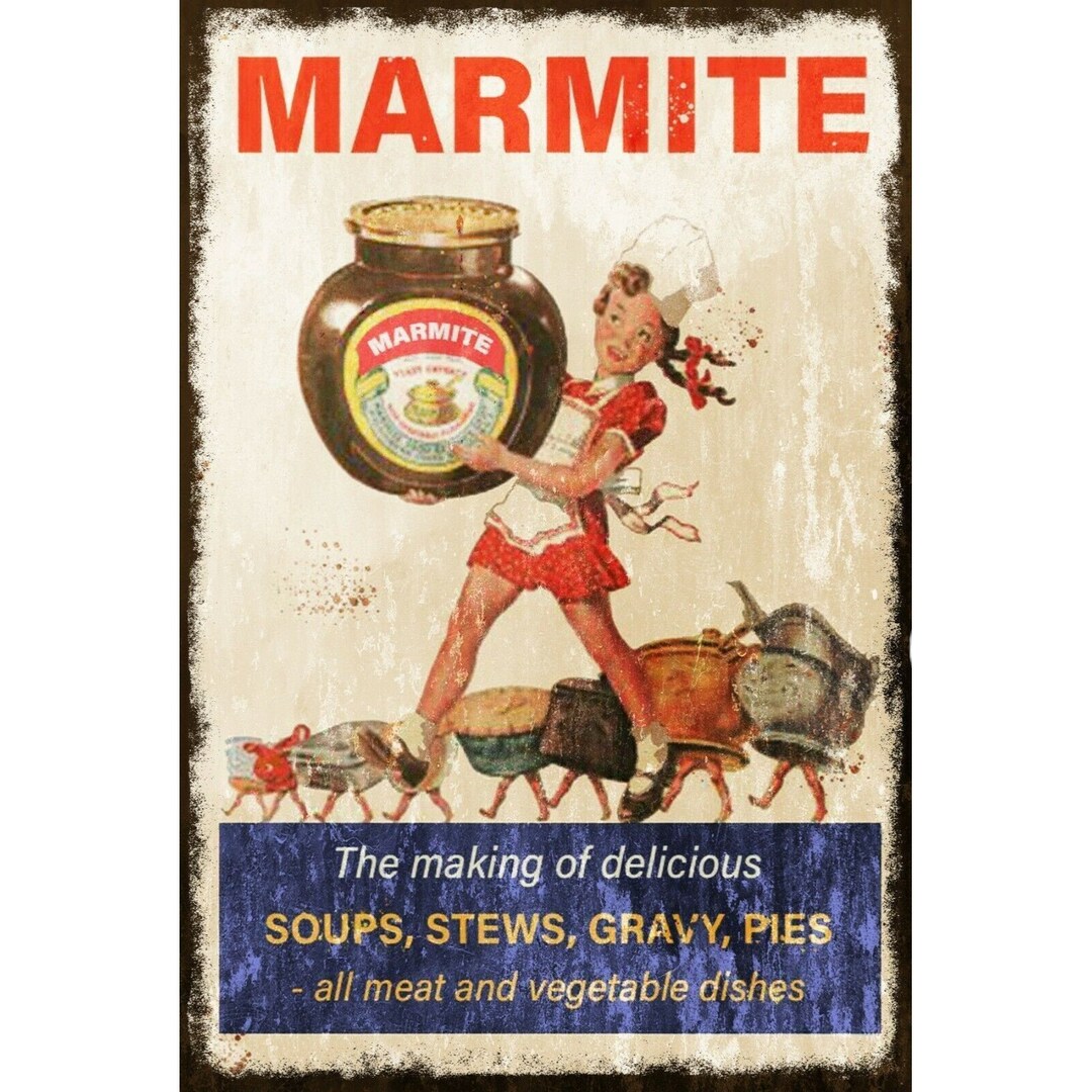 Marmite Delicious in Soup Stews Gravy Pies - Metal Sign Plaque - Etsy