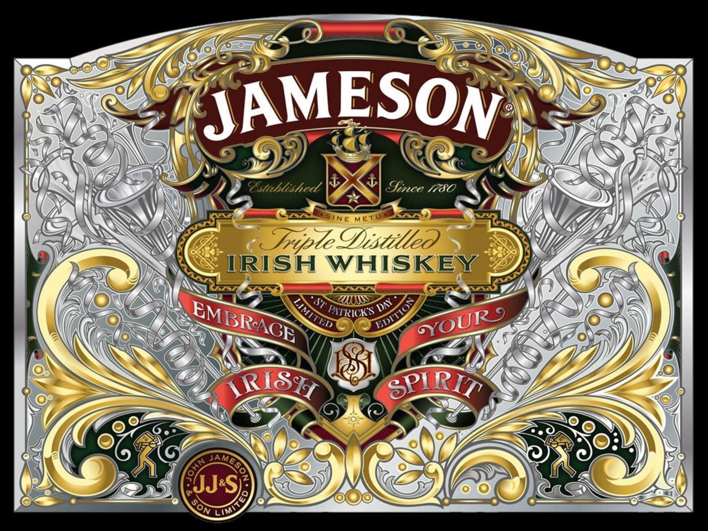 Jameson Irish Whiskey Label