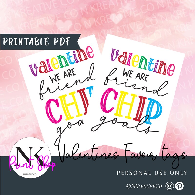 Friend Chip Goals - Etsy