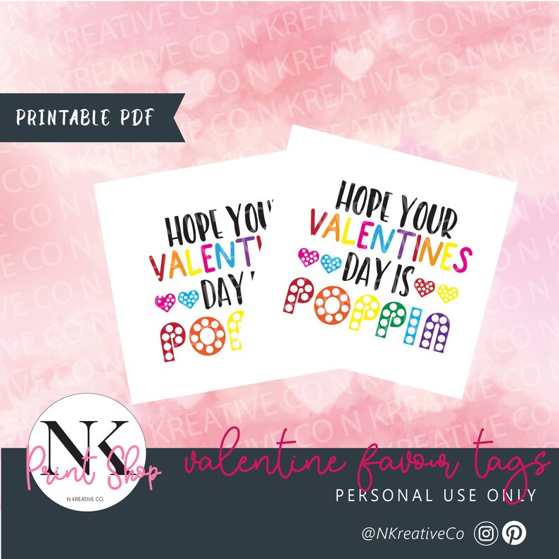 Hope Your Valentines Day is POPPIN | Pop It Valentine | Happy ...