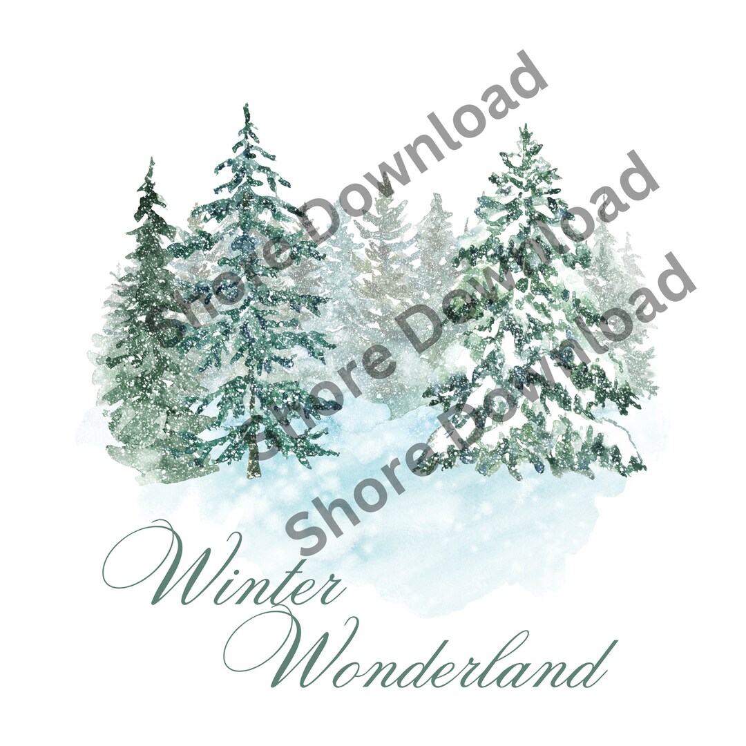 Winter Wonderland Graphic - PNG & JPG Digital Download - 300 DPI ...