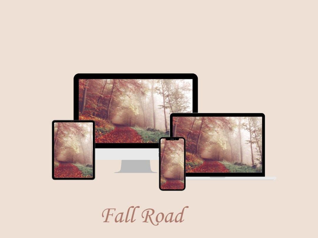 Fall Road Desktop Wallpaper - the Beautiful Colors of Autumn in This ...