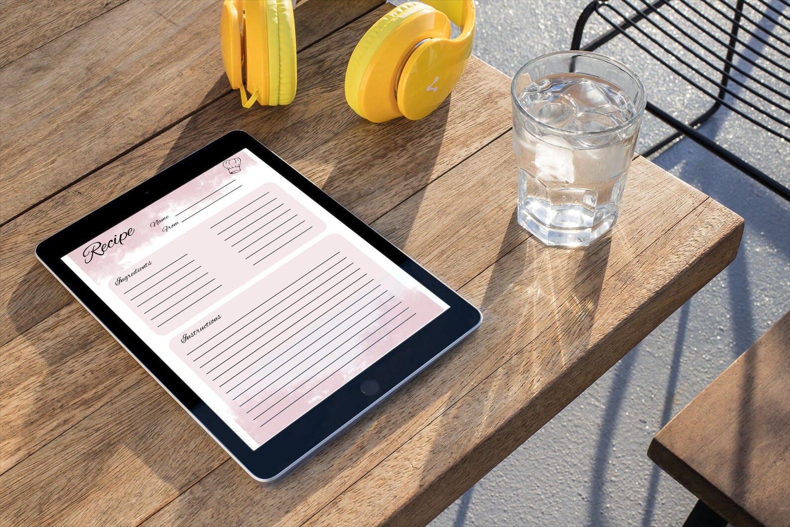 Digital Recipe Card, Recipe Card Printable, Editable Recipe Card ...