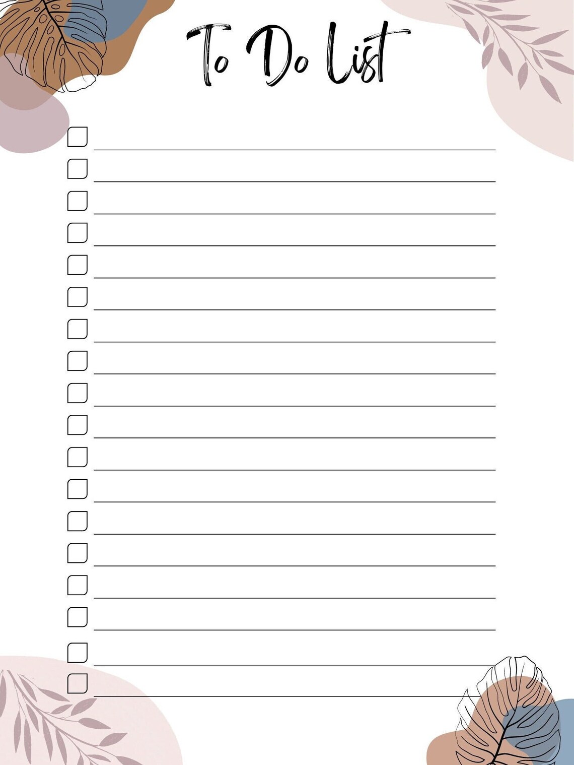 Digital To-do List, To-do List Template, Editable To-do List, Digital ...