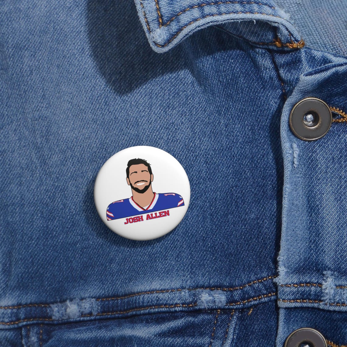 Josh Allen #17 - Buffalo Bills Button - Etsy
