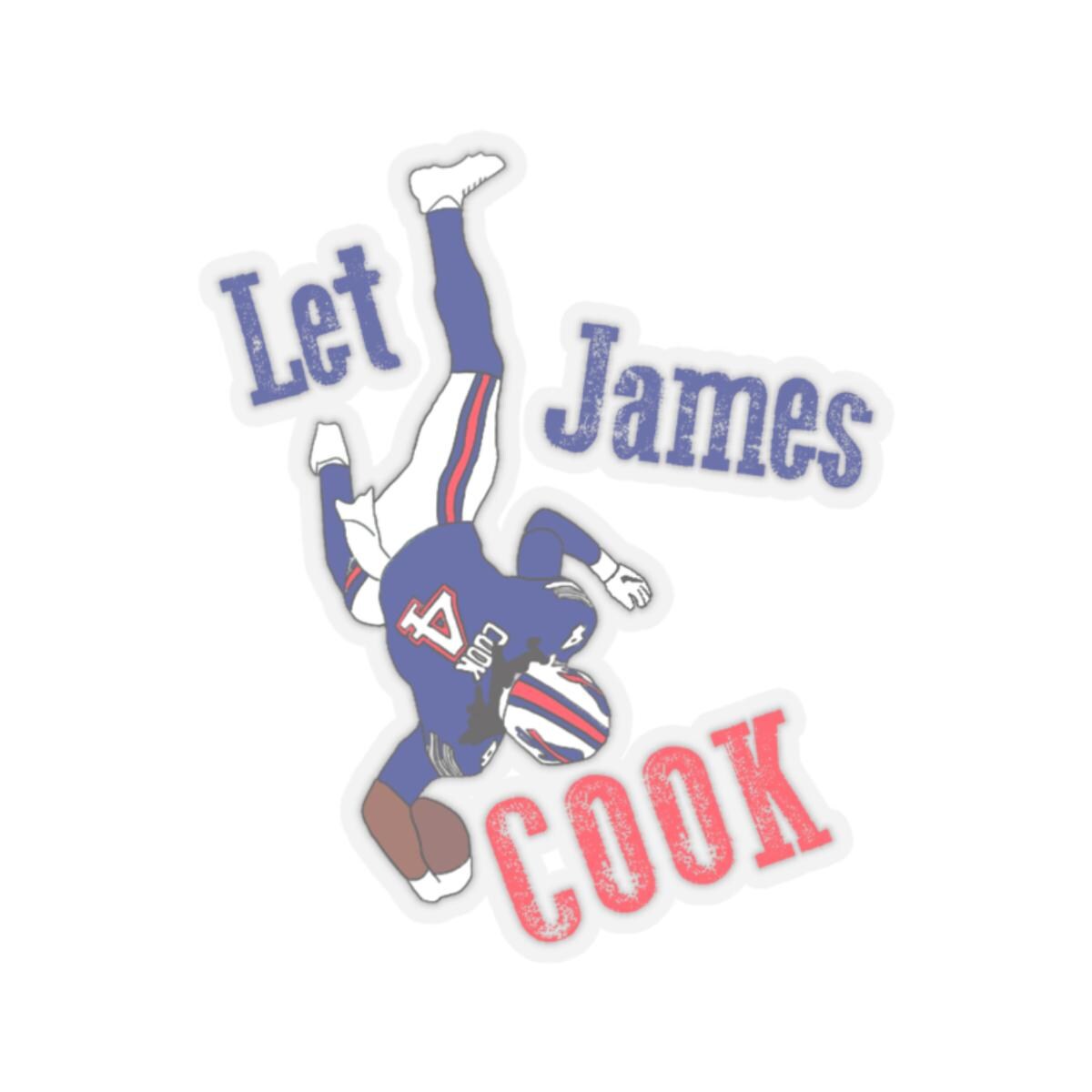 Let James Cook - Buffalo Bills Sticker - Etsy
