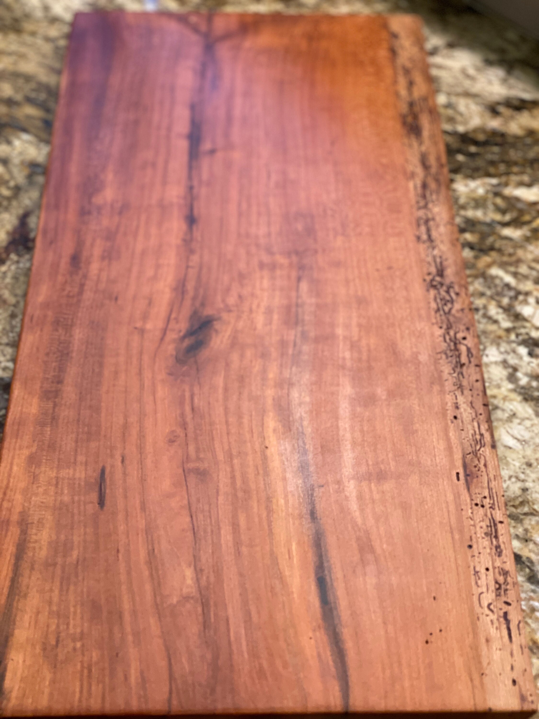 Live Edge Cherry Charcuterie Serving Board Etsy