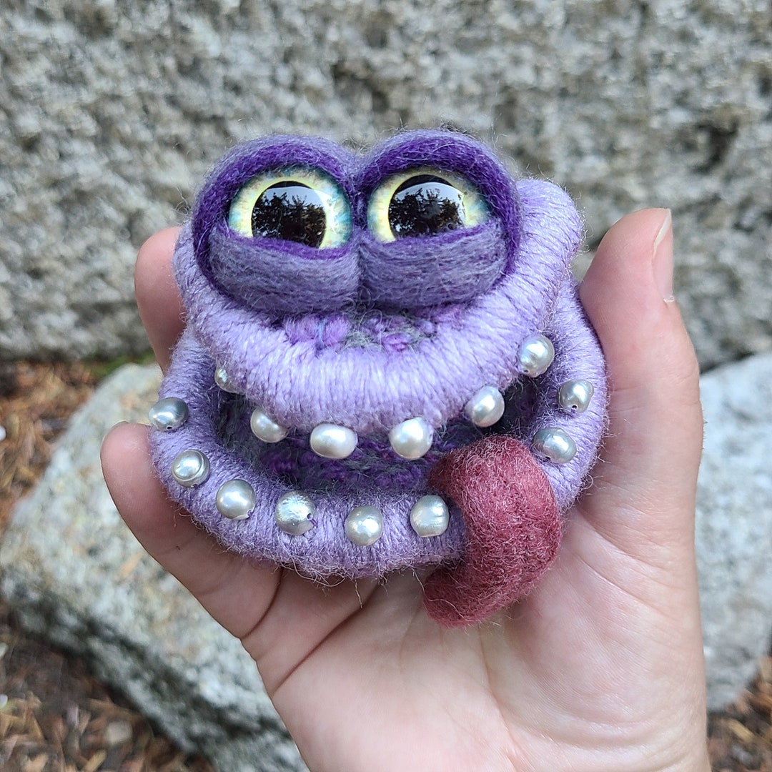 VIOLETTE Handmade MINI Monster Box Storage Rock Protection Fantasy ...