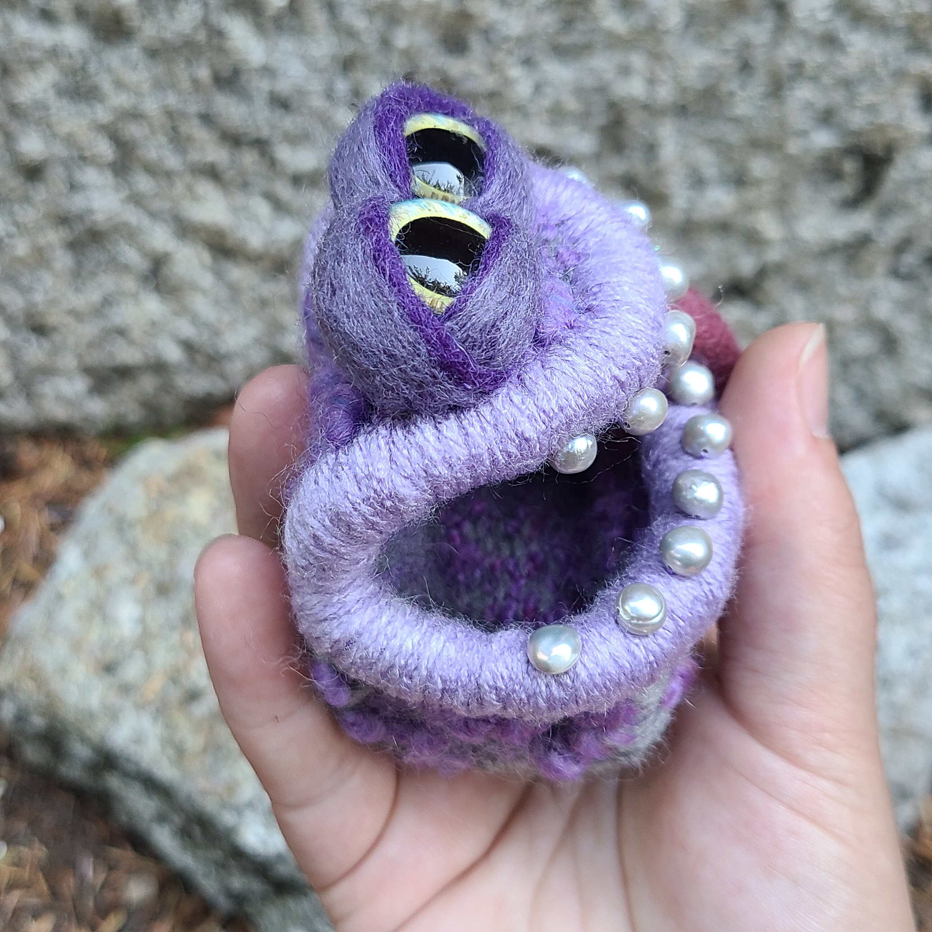 VIOLETTE Handmade MINI Monster Box Storage Rock Protection Fantasy ...