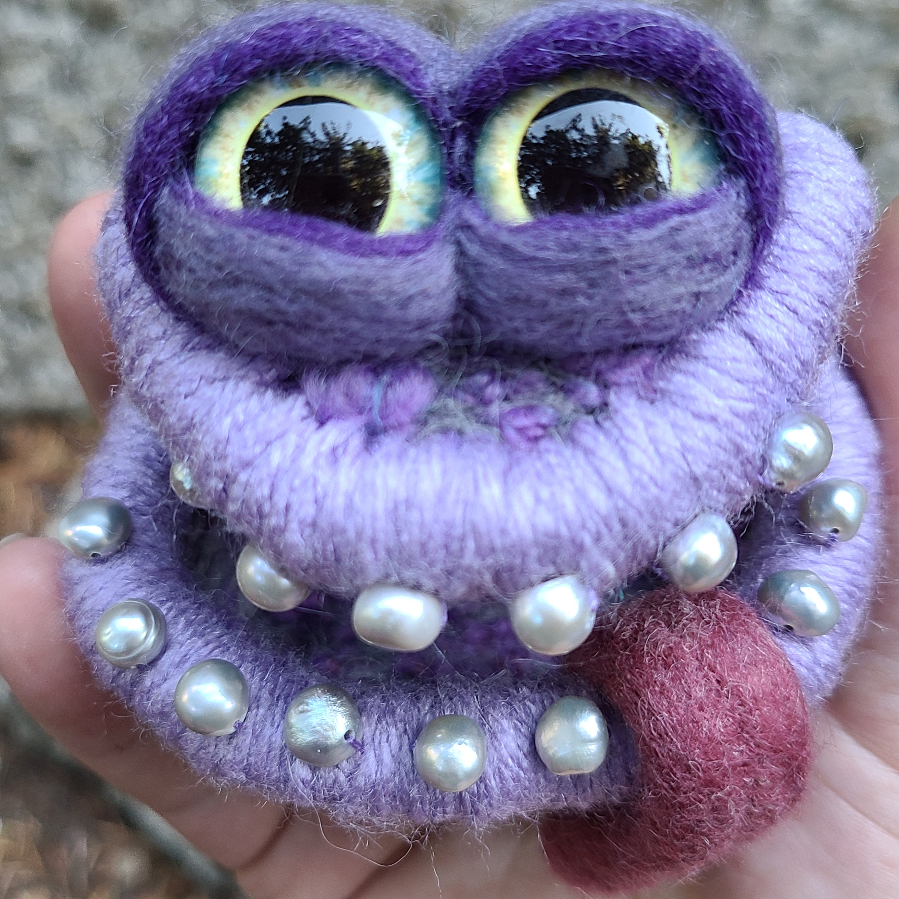 VIOLETTE Handmade MINI Monster Box Storage Rock Protection Fantasy ...