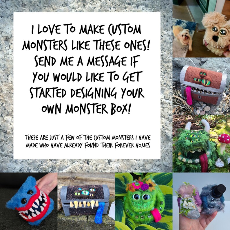 SKY ROY and PIP Monster Boxes Travel Buddies Dice Mimics Ring Dishes ...