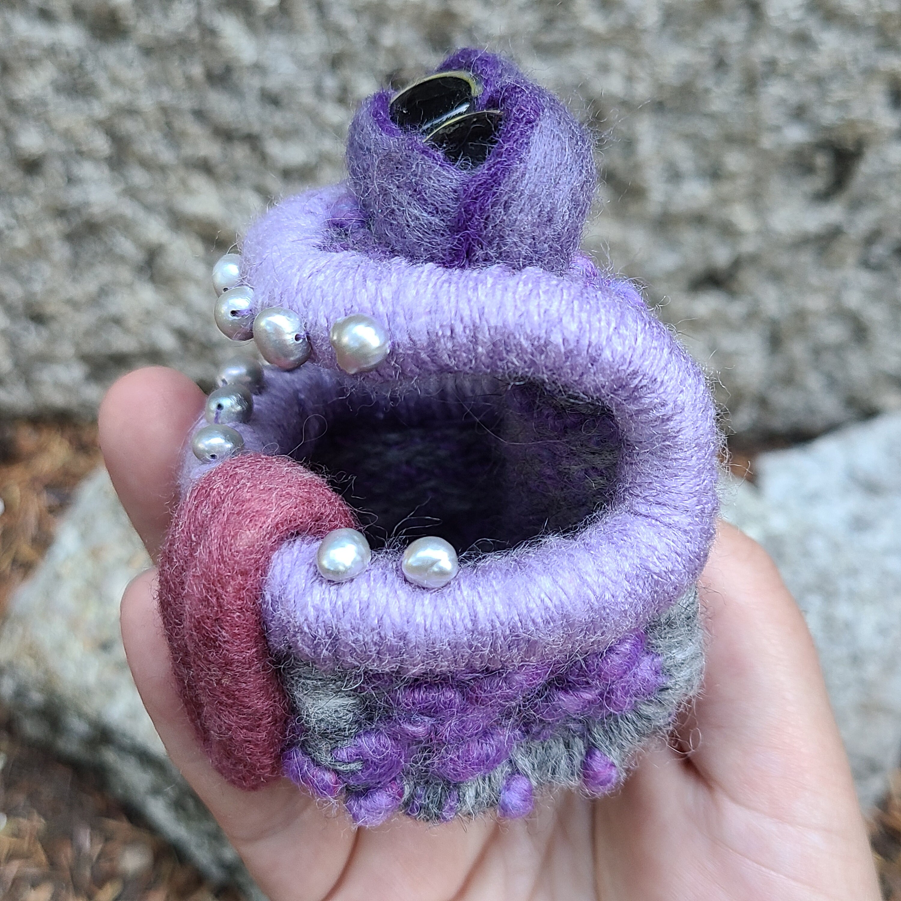 VIOLETTE Handmade MINI Monster Box Storage Rock Protection Fantasy ...