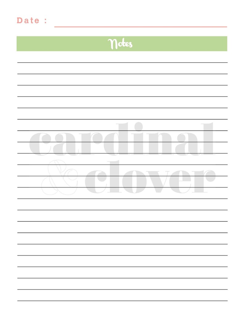 Newborn Daily Planning Log - Notes Tracker - Printable - Etsy