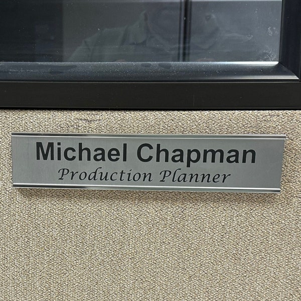 Office Door Cubicle Name Plate - Etsy