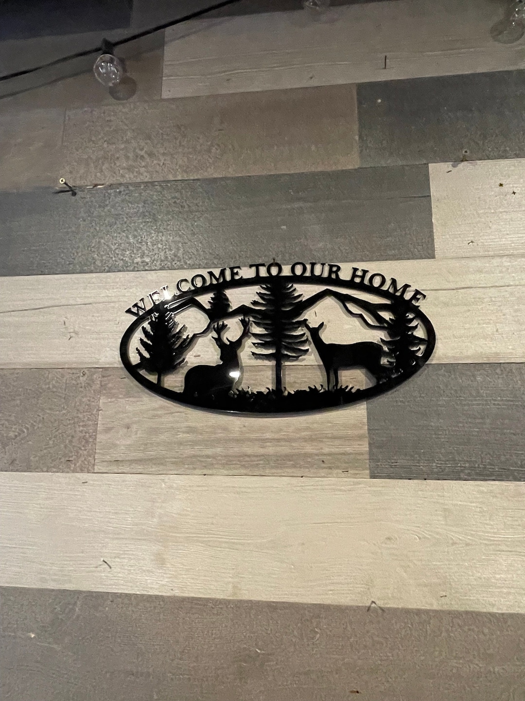 Welcome Deer Buck Sign. CHOOSE Your Color. 14'x22 - Etsy