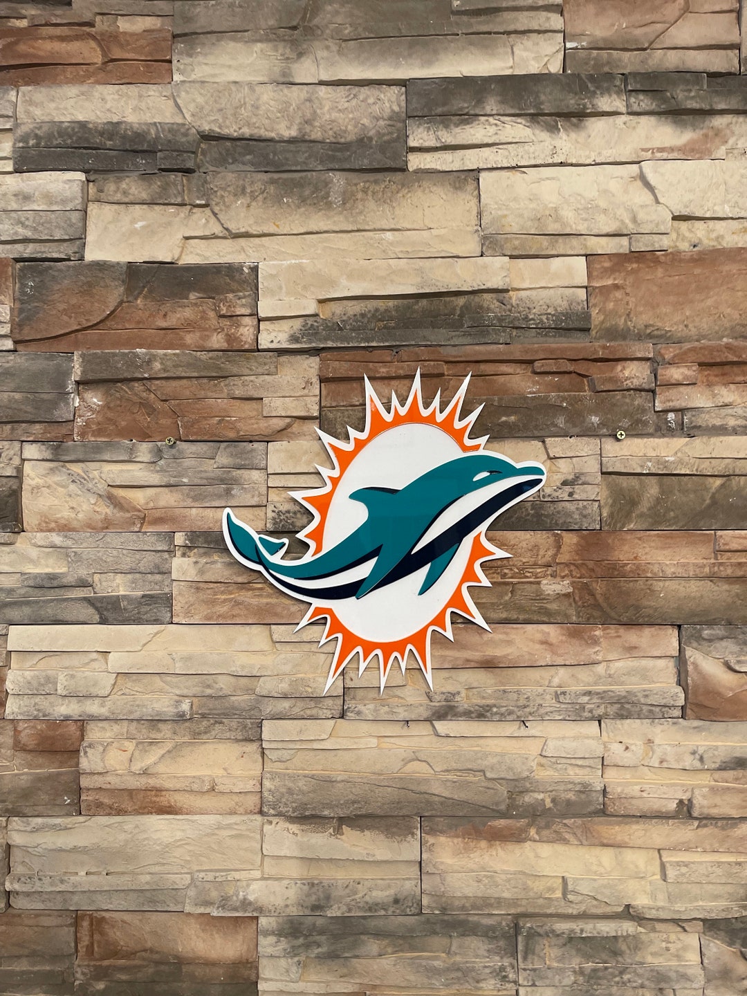 Dolphin's Themed 3d Layered Wall Sign. Great for the Mancave. Can Be ...