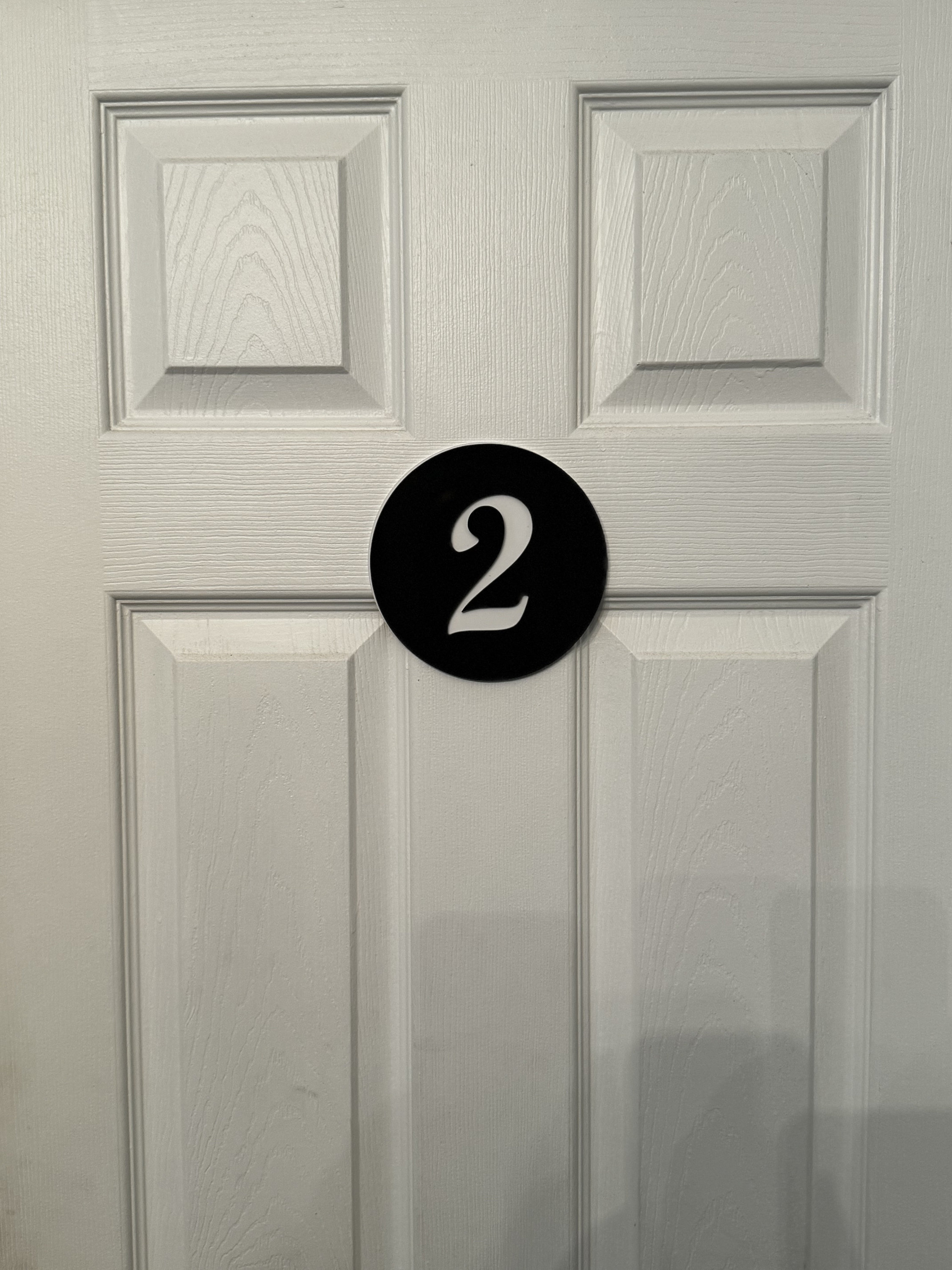 6 Rd. 3D Room Number Acrylic Sign. Apartment Numbers. - Etsy