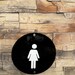 6 Round 3D Restroom Acrylic Sign Bathroom Signs Office - Etsy