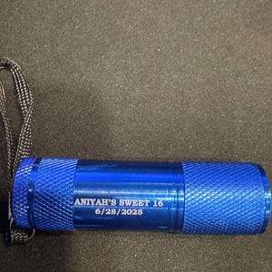Engraved Mini-led Aluminum Flashlight - Personalized Gift, Camping ...