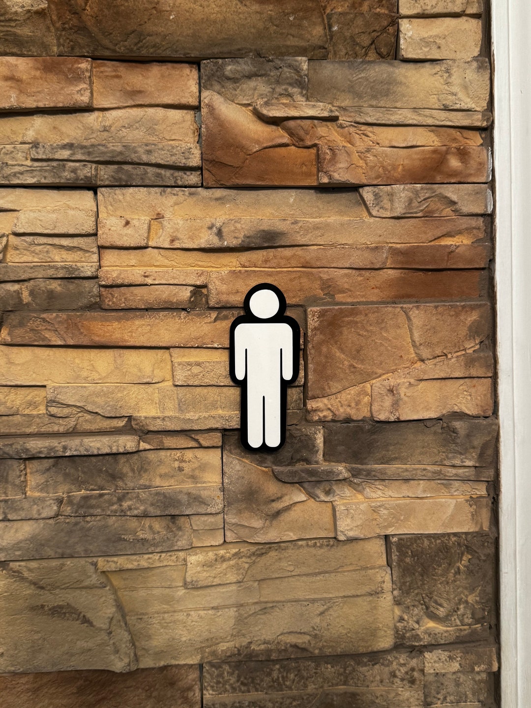 6 3D Restroom Acrylic Sign, Bathroom Signs, Office Bathroom Decor ...