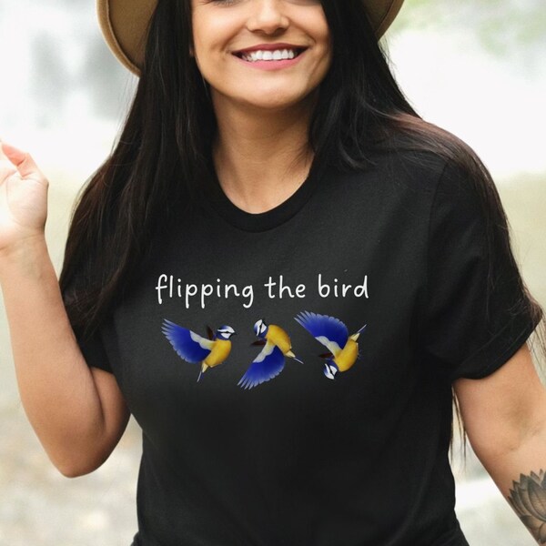 Flipping Bird T Shirt - Etsy