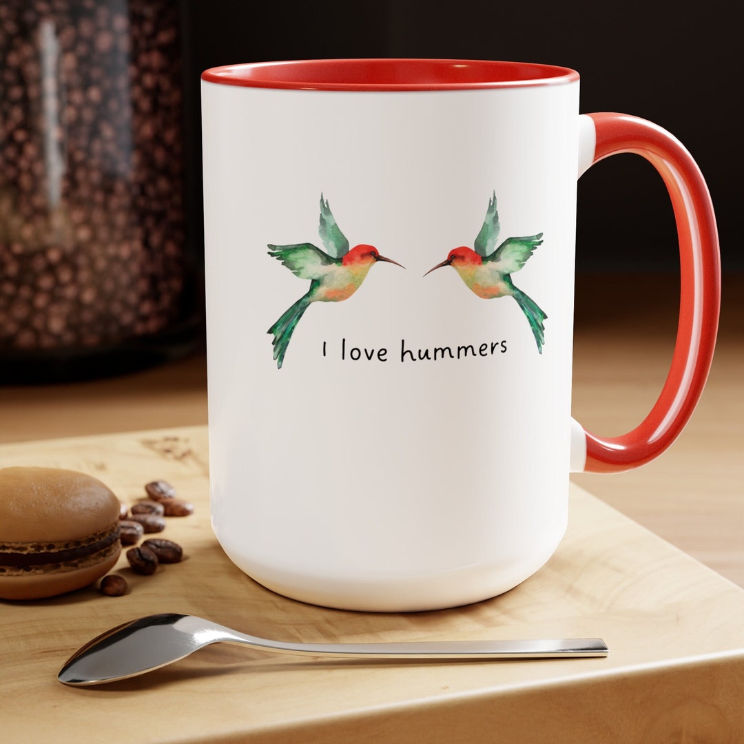 I Love Hummers Mug 15oz Hummingbird, Gift for Bird Lover Watcher ...